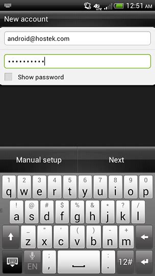 Android Email Setup On Android Hostek Com Wiki