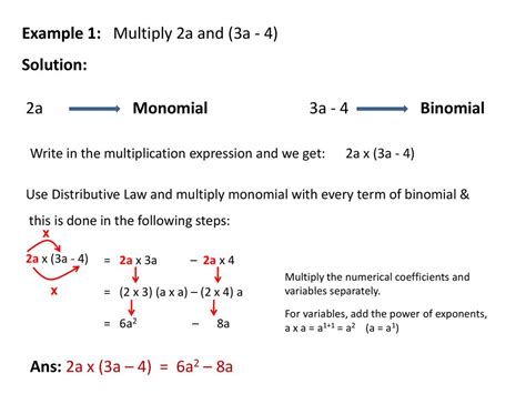 Multiplying Monomial With Binomial Ppt Download