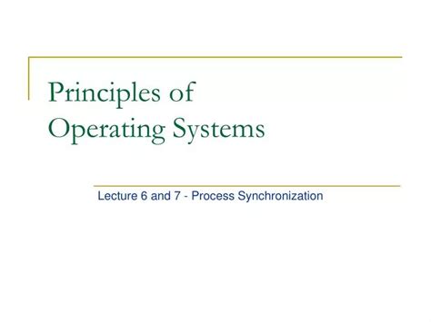 PPT Principles Of Operating Systems PowerPoint Presentation Free Download ID
