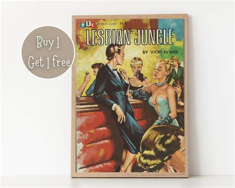 Pulp Cover Art Lesbian Pulp Poster Lesbian Art Lgbtq Etsy Uk