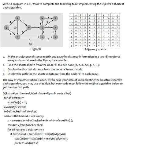 Write A Program In Cjava To Complete The Following