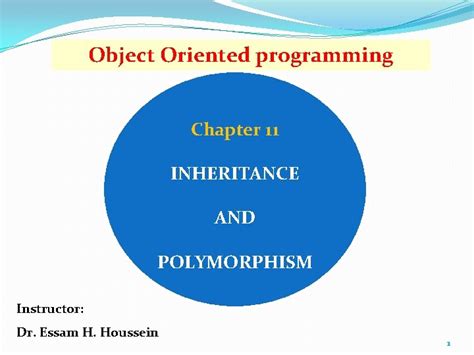Object Oriented Programming Chapter 11 Inheritance And Polymorphism
