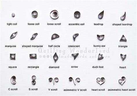 Paper Quilling Printable Guide