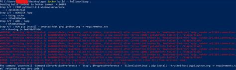 Cant Install Pip Packages Inside A Docker Container With Windows Stack Overflow