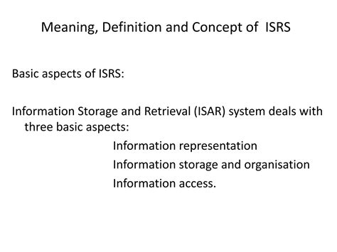Information Storage And Retrieval Ppt