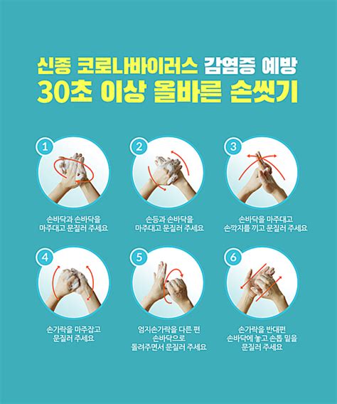 코로나 바이러스 예방 손씻기 6단계 예방행동수칙001 유토이미지 상세페이지 베이직샵 템플릿 21083428