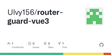 Github Ulvy156router Guard Vue3
