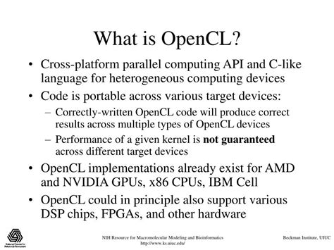 PPT An Introduction To OpenCL PowerPoint Presentation Free Download ID