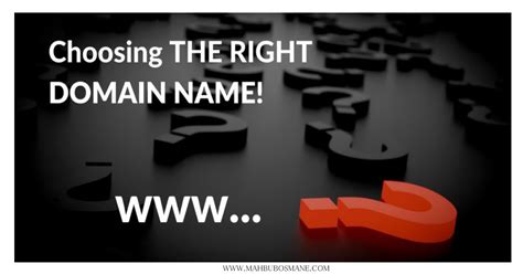 How To Select A Domain Name And Hosting For Your Website