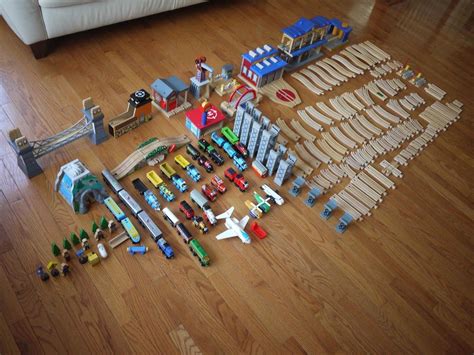 Thomas The Tank Engine Trains Wooden Track Set Huge Lot No Reserve