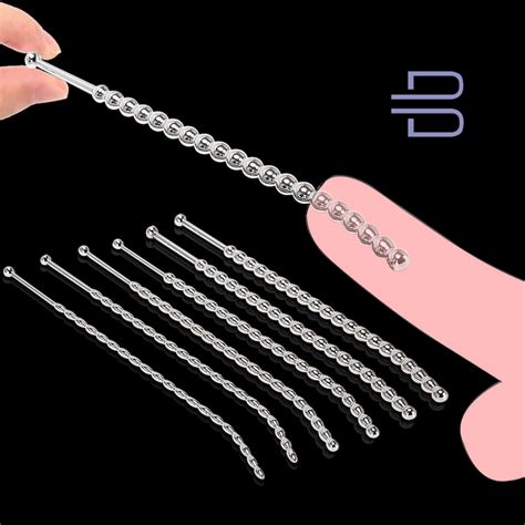 Ribbed Penis Sounding Rods Urethral Sound Urethral Plug For Male Steel Penis Plug Sizes