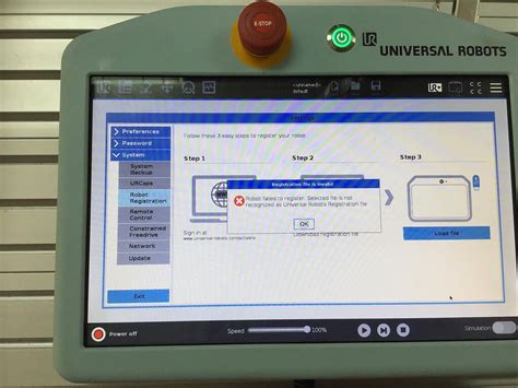 Error Robot Failed To Register Technical Questions Universal Robots Forum