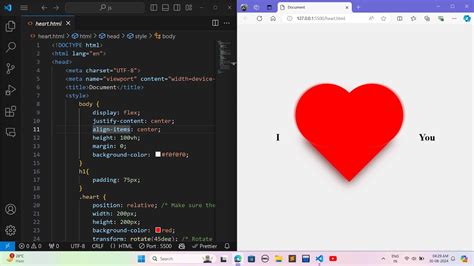 Animation Of Heart Using Html And Css Youtube