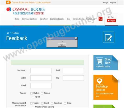 cross site scripting vulnerability obb 571831 open bug bounty
