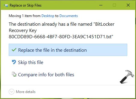 Show Hide Folder Merge Conflicts In Windows 10