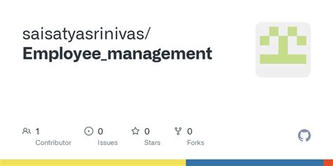 GitHub Saisatyasrinivas Employee Management