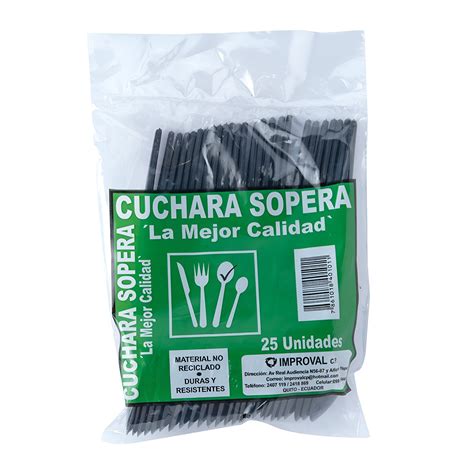 Cucharas Soperas Desechables Naribeh 25 Unidades 909285