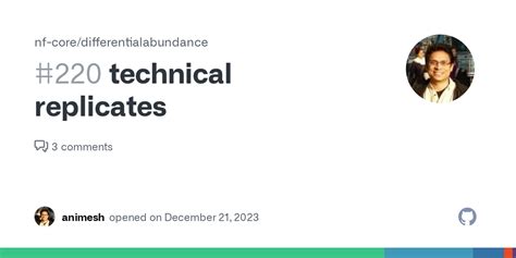 Technical Replicates · Issue 220 · Nf Coredifferentialabundance · Github