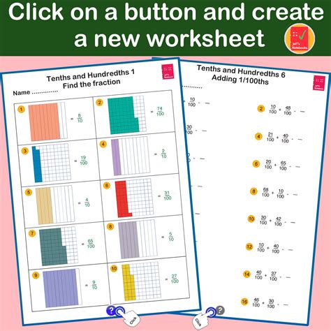 Adding Tenths And Hundredths Fractions Year 4 Teaching Resources