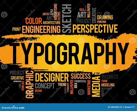 TYPOGRAPHY Word Cloud Stock Illustration Illustration Of Cloud 200208176