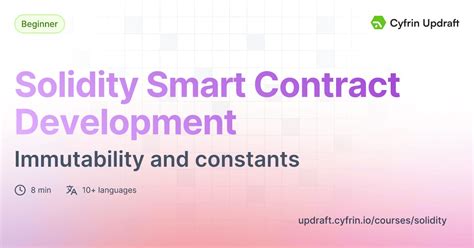 Video Fund Me Immutability And Constants Solidity Smart Contract