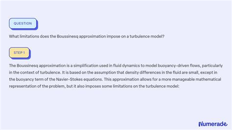 ⏩solved What Limitations Does The Boussinesq Approximation Impose On… Numerade