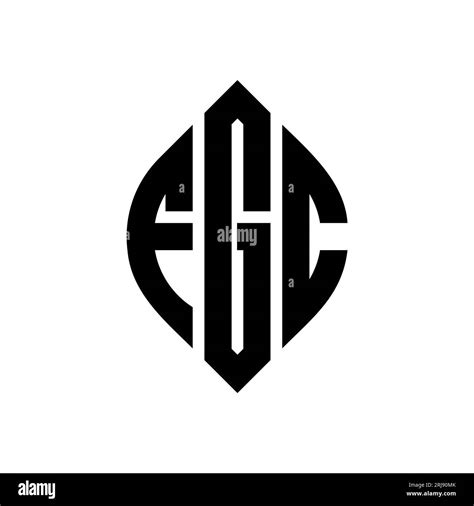 Fgc Circle Letter Logo Design With Circle And Ellipse Shape Fgc Ellipse Letters With