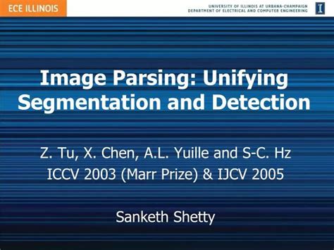 Ppt Image Parsing Unifying Segmentation And Detection Powerpoint