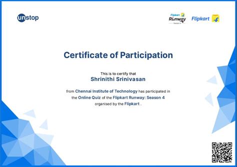 Shrinithi Srinivasan On Linkedin Flipkartrunway Unstop