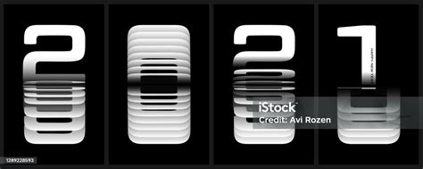 새해 복 많은 2021 흑백으로 자른 용지의 벡터 일러스트레이션 3d 사실적인 플립 텍스트 효과 전단지 인사말 및 초대장을 위한 디자인 던지기에 대한 스톡 벡터 아트 및