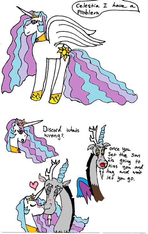 Mlp Discord And Celestia Comic