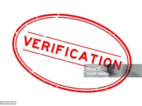 그런 지 빨간색 확인 단어 타원형 고무 씰 스탬프 흰색 바탕에 검증에 대한 스톡 벡터 아트 및 기타 이미지 검증 검증