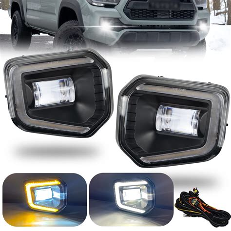Ledanddrl Fog Lights Assembly Kit For 2016 2017 2018 2019 2020 2021 2022
