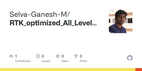 Github Selva Ganesh Mrtkoptimizedalllevelsofusage