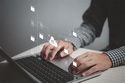 Informática Innovación Global En El Ciberespacio Servicio Solución Enlace Computadora Futuro