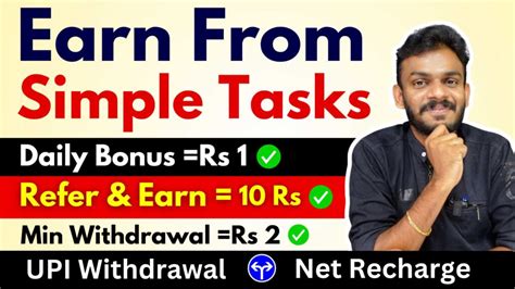 Money Earning Apps Complete Task Earn Money Online Get ₹1 Daily Bonus Vineesh Rohini
