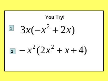 Multiplying Polynomials PowerPoint By Mad Four Math TPT