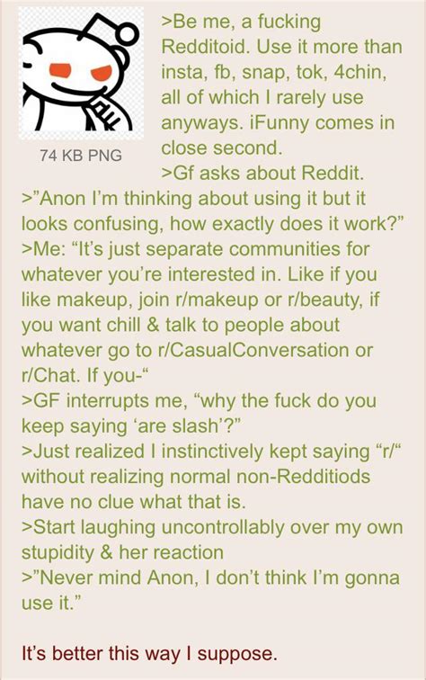 Anon Is A Certified Redditor R Greentext