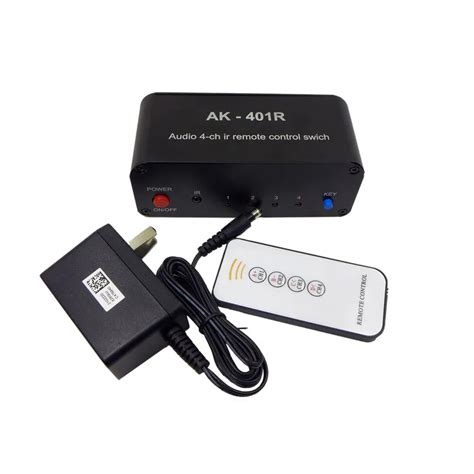 Ak 401r Remote Control 4 Output 1 Input Rca Audio Distributor Signal