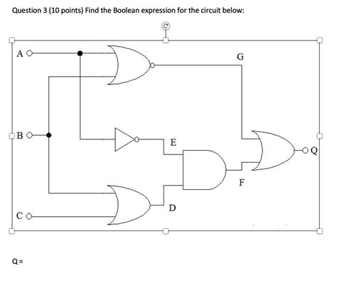Solved Question 3 10 Points Find The Boolean Expression