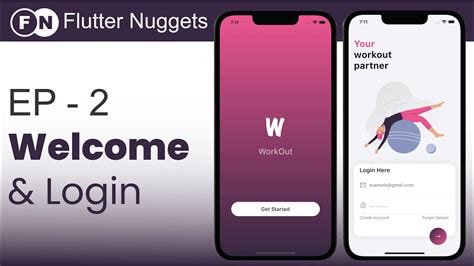 Flutter Ui Design Welcome And Login Screen 22 Youtube