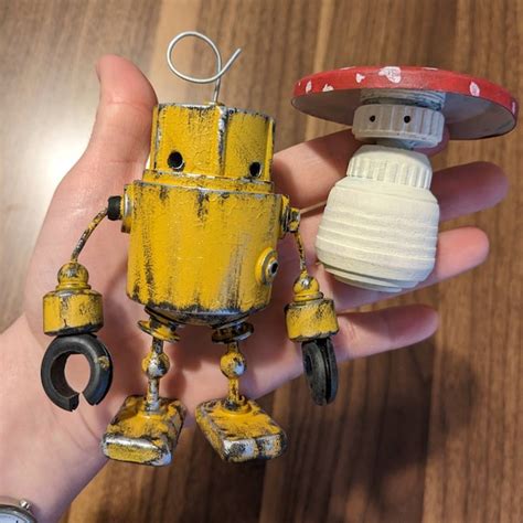 Robot Green 318 Block Bot Limited Edition Etsy