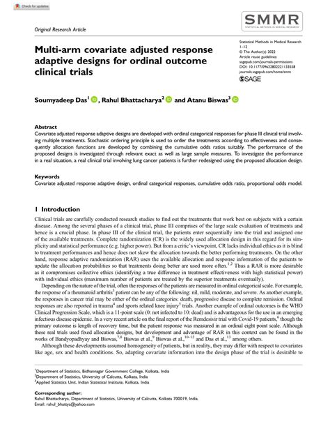 pdf multi arm covariate adjusted response adaptive designs for