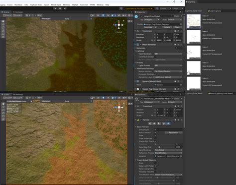 terrain turn black after bake lightmap gts glyph terrain shader