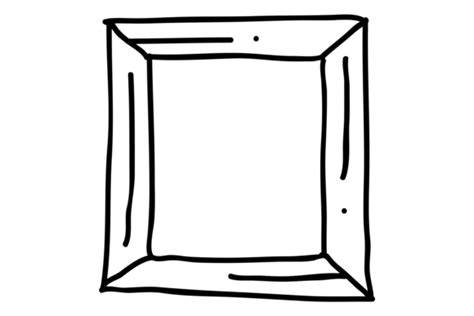 Sketchy Square Frame Cute Blank Empty B Graphic By Yummybuum