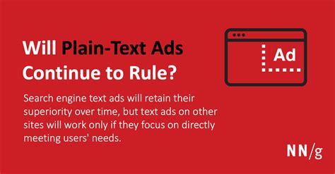 Will Plain Text Ads Continue To Rule NN G