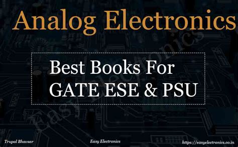 List Of Best Books For Analog Electronics For Gate Ese Psus Easy