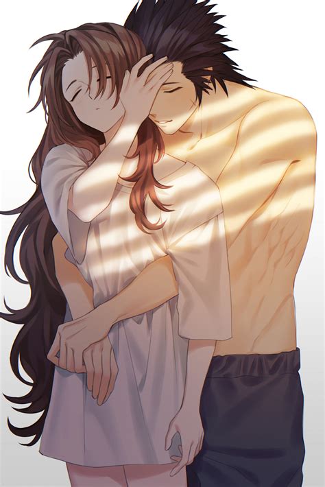 Montaro Aerith Gainsborough Zack Fair Final Fantasy Final Fantasy Vii Absurdres Highres