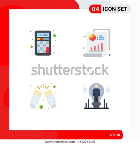 Group 4 Modern Flat Icons Set Stock Vector Royalty Free 1692761191 Shutterstock