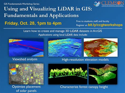 using and visualizing lidar in gis clemson university